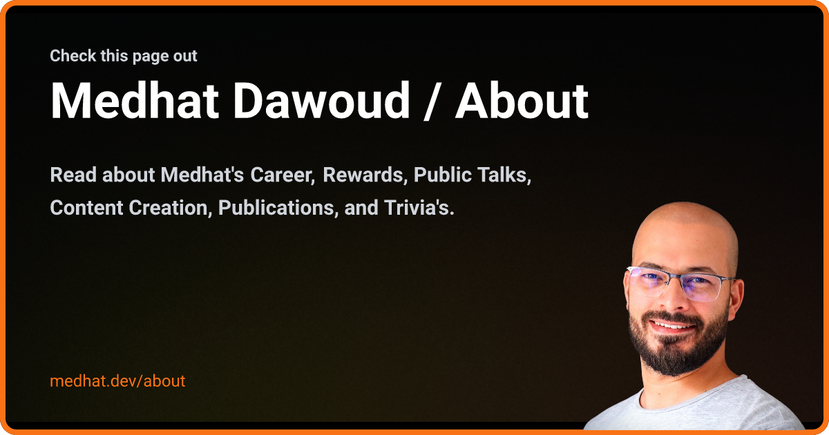Medhat Dawoud | About