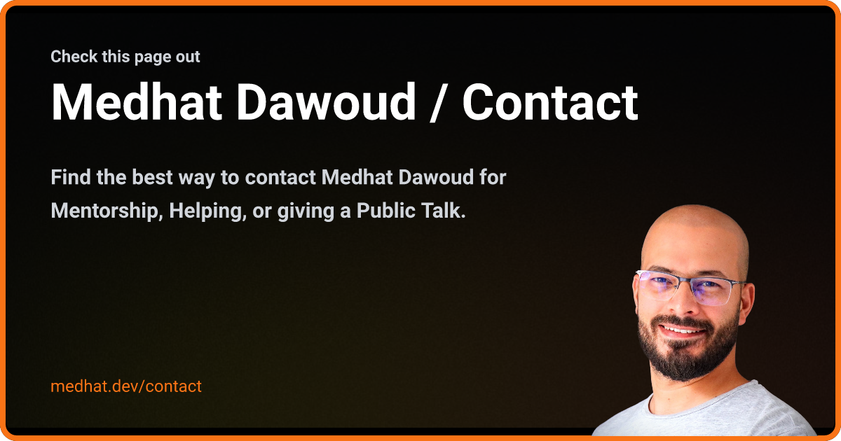 Medhat Dawoud | Contact